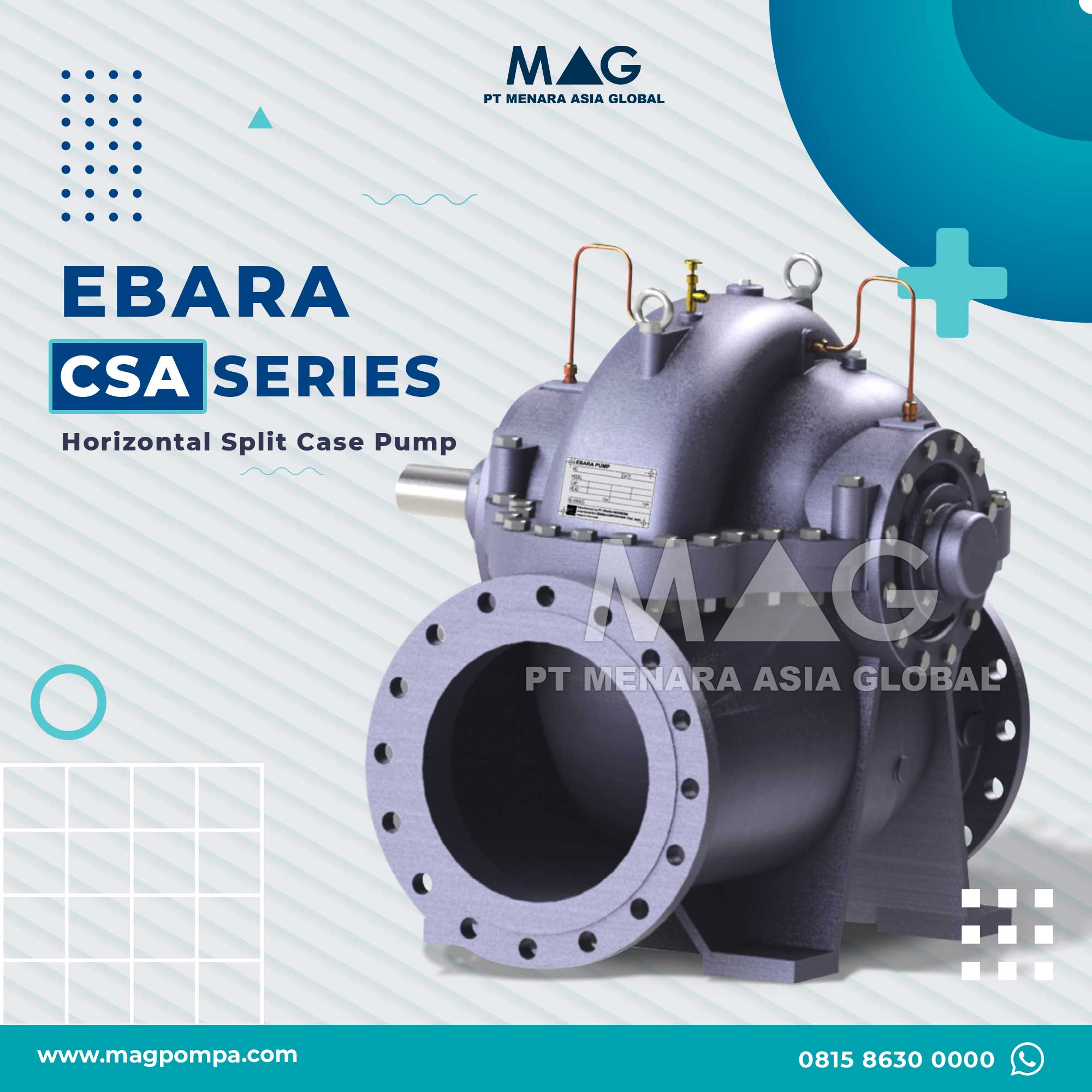 Pompa Sentrifugal Split Case - Ebara CSA Series